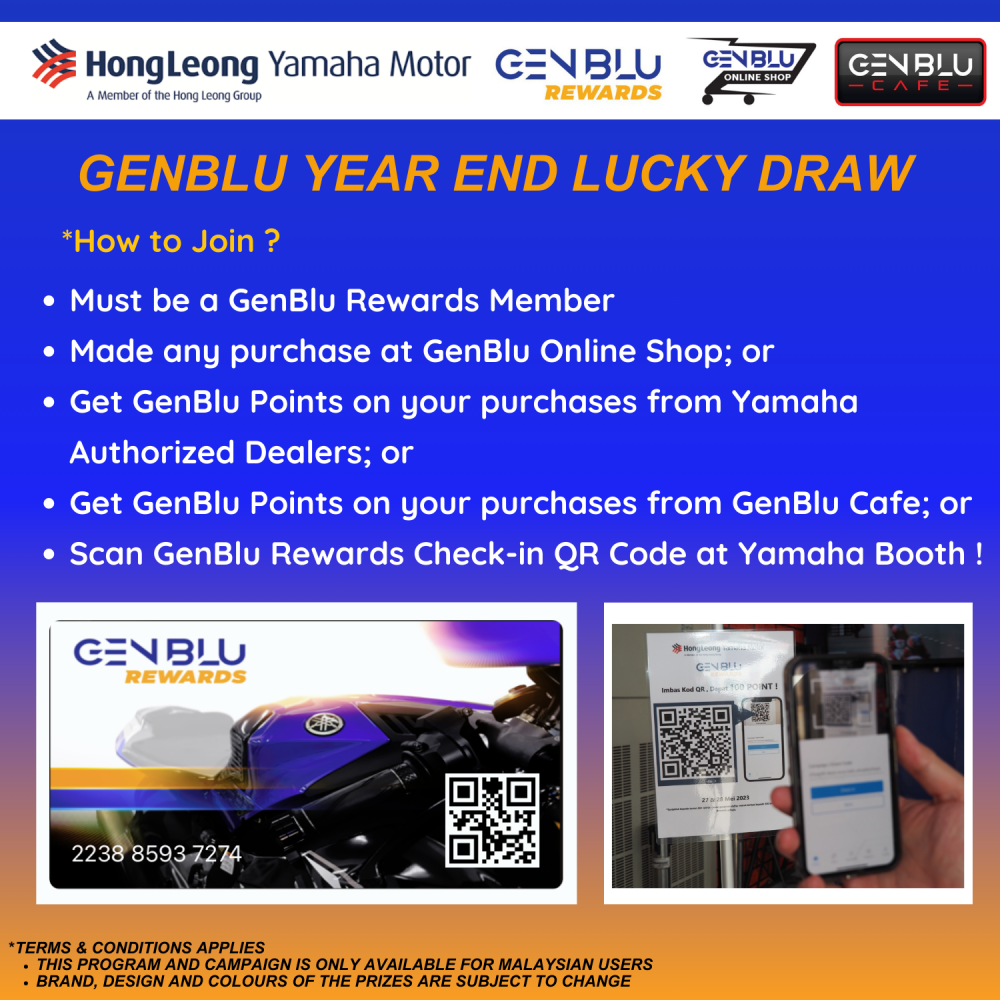 Welcome to Hong Leong Yamaha Motor | GENBLU Rewards