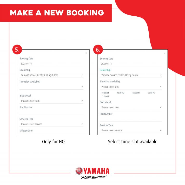 Welcome to Hong Leong Yamaha Motor | YAMAHA E-SERVICE BOOKING